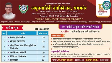 Amrutvahini Polytechnic Sangamner Youtube