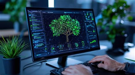 A Digital Interface Showing Realtime Social Media Analytics In A Modern