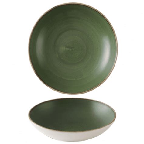 Churchill Stonecast Sorrel Green Coupe Bowl 248cm975inch Churchill