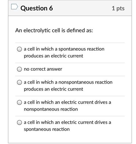 Solved Question 1 2 Pts Use The Standard Half Cell