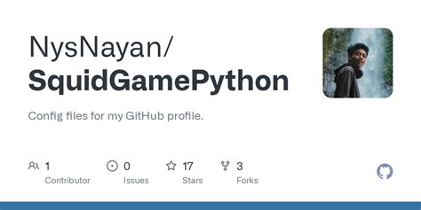 GitHub NysNayan SquidGamePython Config Files For My GitHub Profile