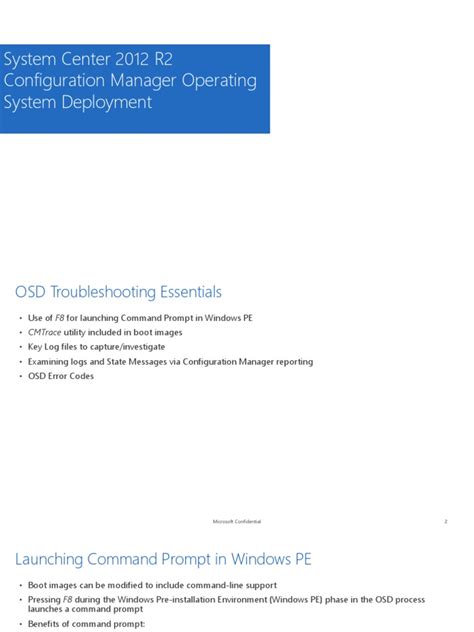 Troubleshooting Osd Configuration Manager Pdf Installation