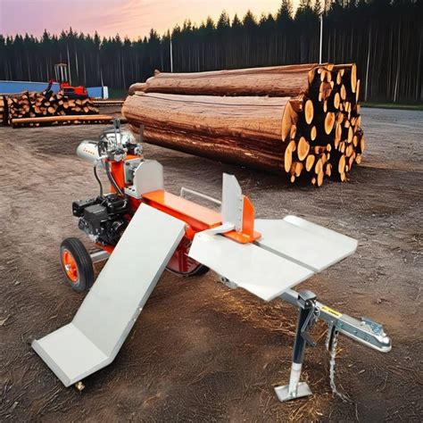 China New Wood Splitter Movable Wood Cutter Gasoline Log Splitter