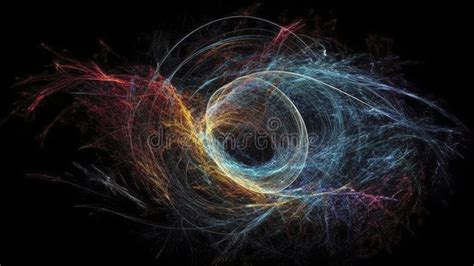 Particles Collision In Hadron Collider Astrophysics Concept Ai Generative Stock Illustration