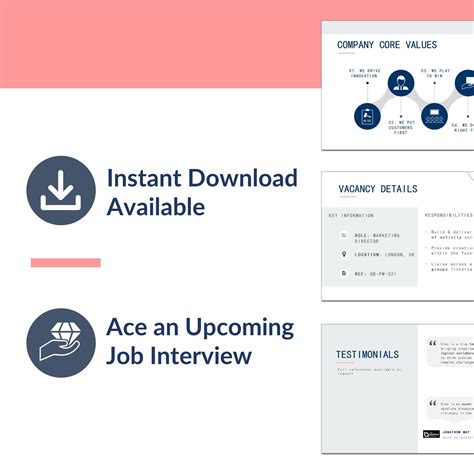 Job Interview Presentation Template Creative Marketing Freelance Design