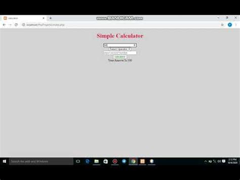 Simple Calculator Using Php YouTube