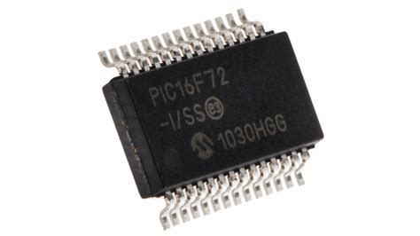 Microchip Pic16f72 Iss 8bit Pic Microcontroller Pic16f 20mhz 2k Flash 28 Pin Ssop Rs