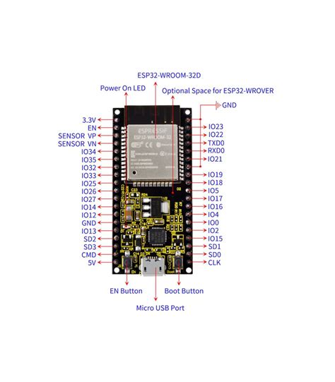 ماژول وای فای بلوتوث Esp Wroom 32d ورژن Esp32devkitcv4