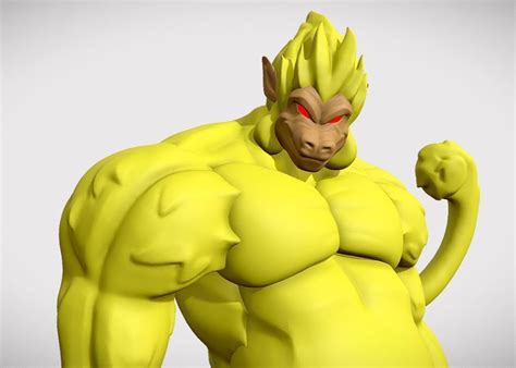 Golden Oozaru 3d Model Cgtrader