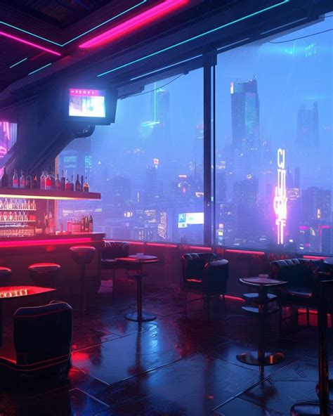 The Cyberpunk City Bars