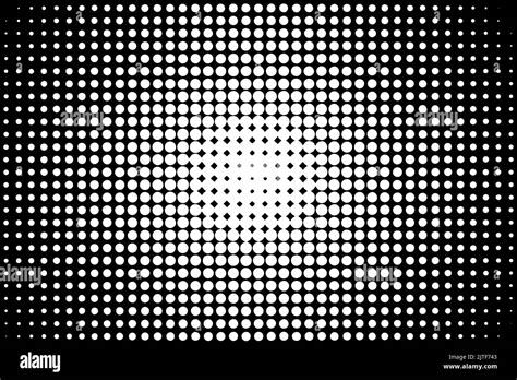 Abstract Halftone Pattern Background Black And White Flat Vector