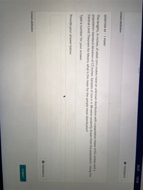 Solved 26 37 15 20 Feedback Content Attribution Question 20