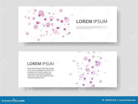 Abstract Polygonal Network Shapes With Connecting Dots And Lines Cover Technology Template