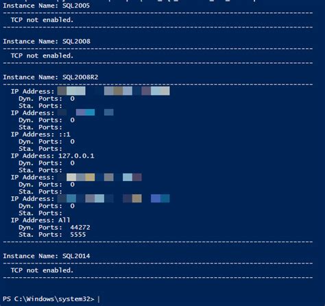 Automated Way To Get All Port Information For Sql Server Instances