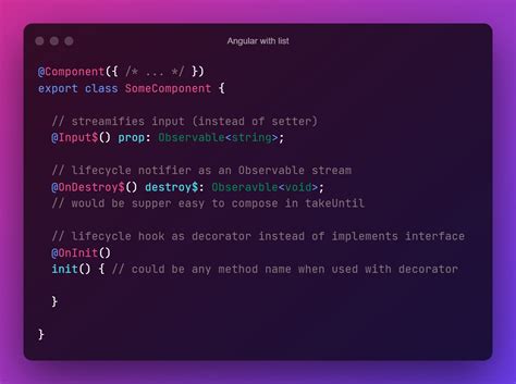 Proposal Provide Component Lifecycle Hooks As Observables Issue Angular Angular GitHub