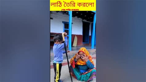 ছোট্ট ছেলেটি তার বড় ভাইয়ের কাছ থেকে একটি লাঠি তৈরি করে অনলো। Factshortsvideos Youtube