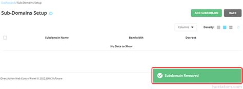 วธสรางและลบ subdomain ใน DirectAdmin
