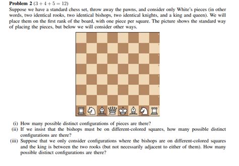 Solved Problem 2 34512 Suppose We Have A Standard Chess