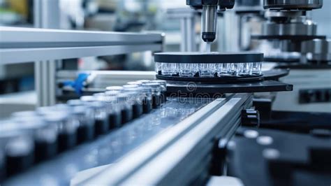 Microchip Machine Working In Factory Stock Illustration Illustration