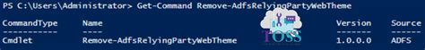 remove adfsrelyingpartywebtheme adfs toss