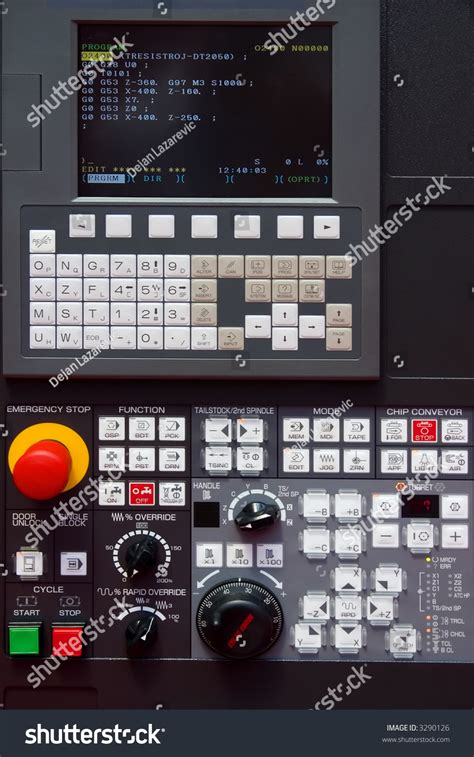 Modern Cnc Machine Control Panel Stock Photo Edit Now 3290126