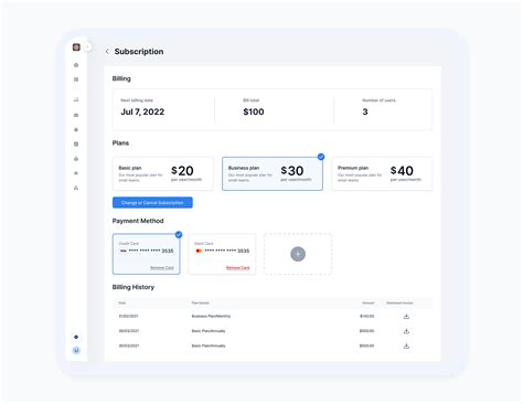 Subscription Page Behance