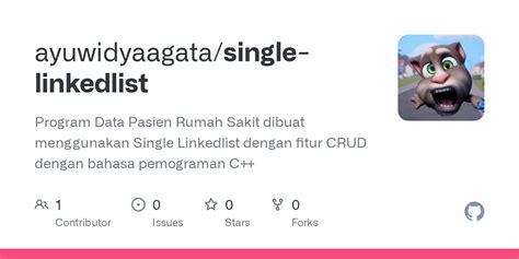 GitHub Ayuwidyaagata Single Linkedlist Program Data Pasien Rumah Sakit Dibuat Menggunakan