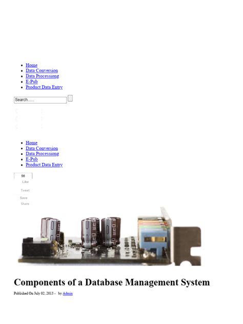 components of a database management system pdf databases data