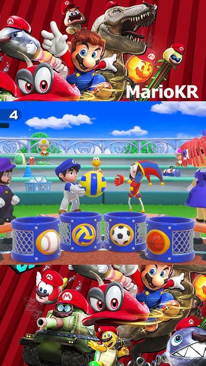 일종의 재미 【슈퍼 마리오 파티】 Pomni Vs Ragatha Vs Smg3 Vs Smg4 마스터 Cpu Shorts Youtube