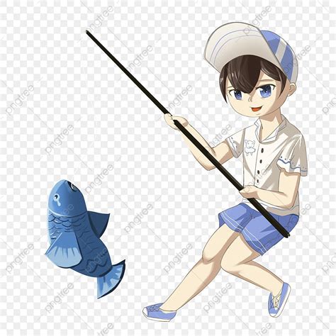 손 일러스트 으로 낚시 를 그 리 는 남자 디자인 손으로 그린 삽화 만화 Png 일러스트 및 Psd 이미지 무료 다운로드 Pngtree