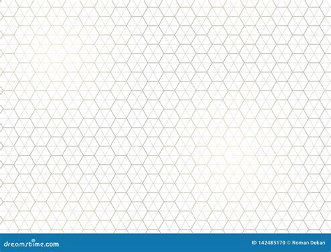 Subtle Geometric Golden Lines Pattern Stock Vector Illustration Of