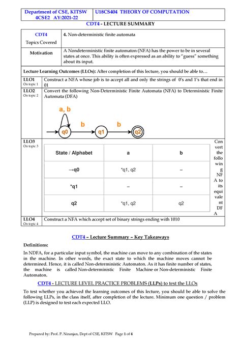 toc cdt4 summary 4cse1 br 2021 22 4cse2 ay 2021 cdt4 lecture