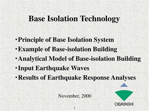 PPT Base Isolation Technology PowerPoint Presentation Free Download ID