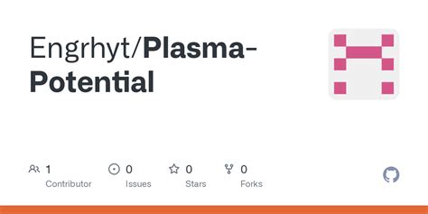 github engrhyt plasma potential