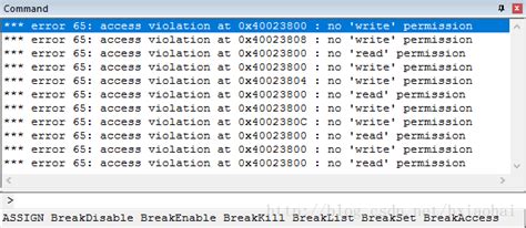 Keil Debugerror 65 Error 65 Access Violation At 0x40023800 No