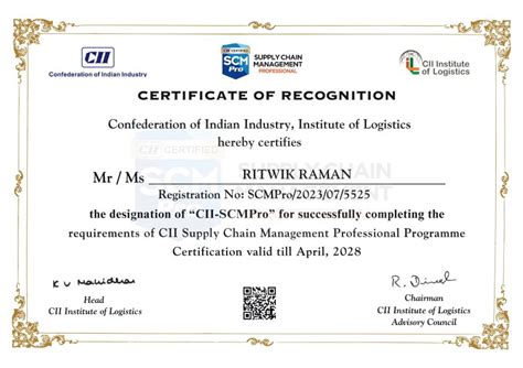 Ritwik R On Linkedin Technology Certification Supplychain Careers