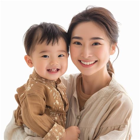 Psd Mom White Background Premium Ai Generated Psd