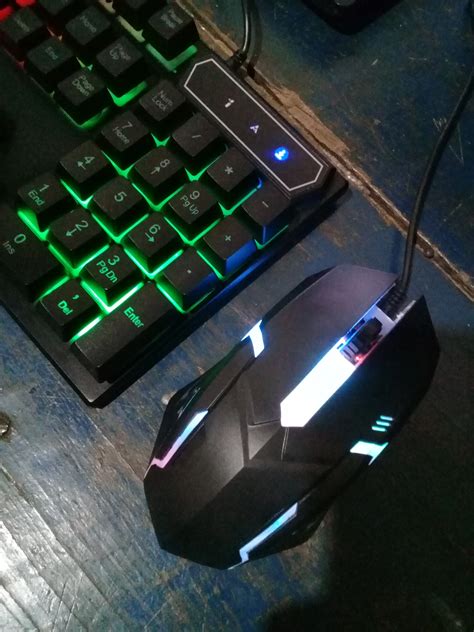 Kit Gamer Teclado Mouse Usb Rgb Semi Mec Nico Divino Loja