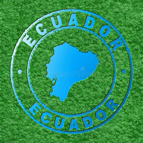 Map Of Ecuador Forest With Water Map Stock Illustration Illustration