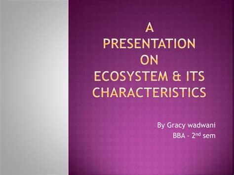 Ecosystem Ppt Ppt
