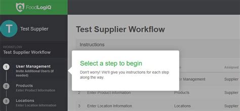 Previewing The Supplier Onboarding Experience Foodlogiq Support