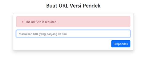 4 Terakhir Fungsionalitas Aplikasi Laravel Url Shorterner Ruang