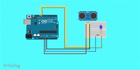 Fritzing Ultrasonic Sensor Boomjuja