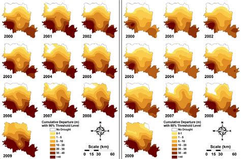 Spatial And Temporal Extent Of Groundwater Drought For Different Download Scientific Diagram