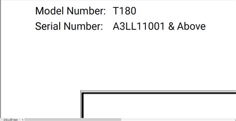 Bobcat T180 Loader Serial Number A3LL11001 Above Spare Parts Manual Parts Catalog PDF