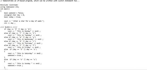 Solved Demonstrate An If Based Program Which Can Be Chegg