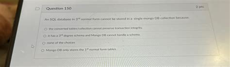 solved question 1502 ﻿ptsan sql database in 3rd ﻿normal