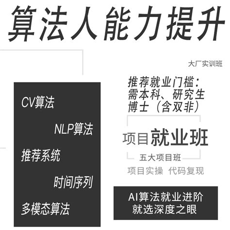 人工智能算法工程师能力提升培训应届在职推荐就业深度之眼 淘宝网