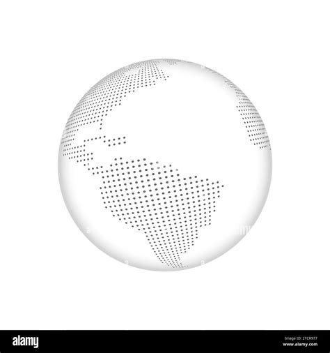 dotted globe world map vector background illustration stock vector