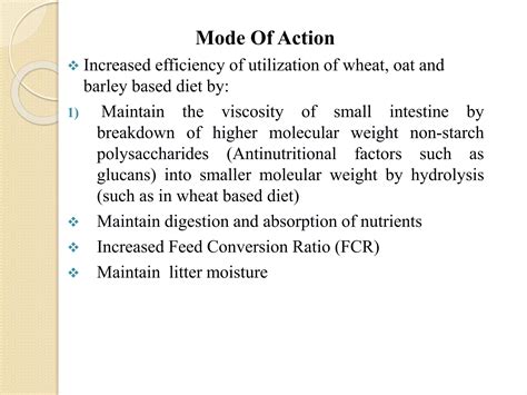 Enzymes Used In Poultry And Ruminant Nutrition Pptx Digestive Disorders Diseases And